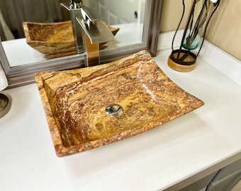 Onyx Sink | Vessel Sink for Bathroom | Onyx Bowl | Stone Sink | Bowl ...