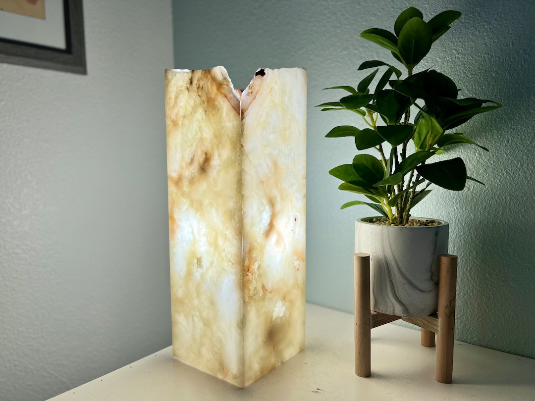 Stone Lamp / Onyx Lamp / Table Lamp / Onyx Light / Onyx Stone Lamp ...