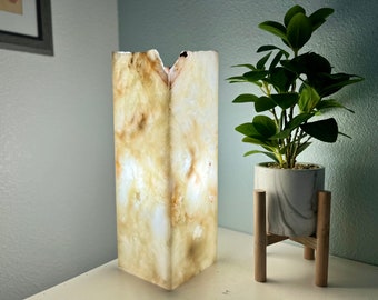 Stone Lamp / Onyx Lamp / Table Lamp / Onyx Light / Onyx Table Lamp ...