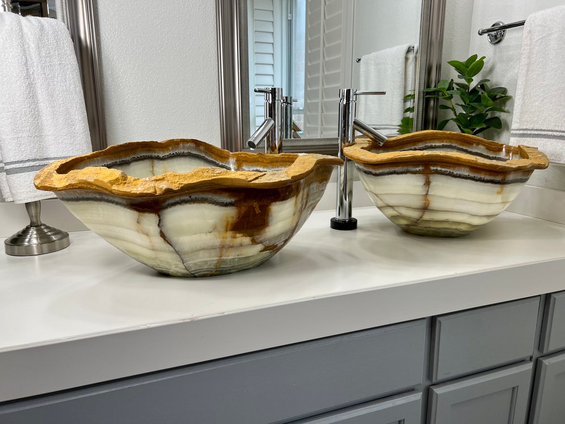 2 Onyx Sinks | Natural Stone Sinks | Vessel Sinks | Bathroom Vanity ...