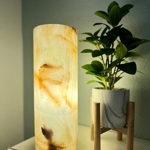 Stone Lamp / Onyx Lamp / Table Lamp / Onyx Light / Onyx Table Lamp ...