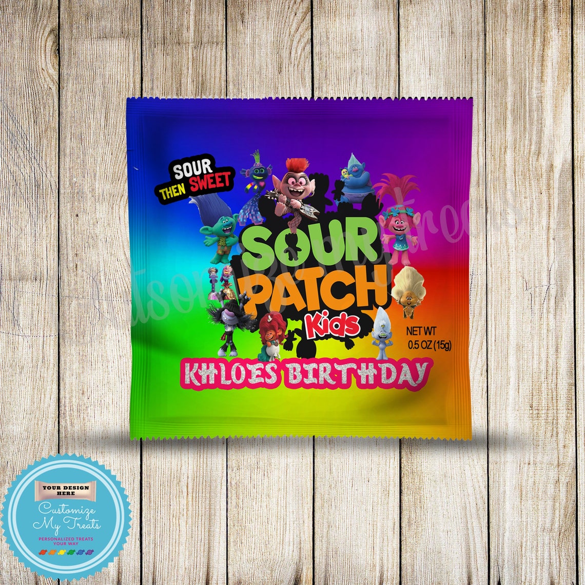 Sour patch kids candy wrapper 0.5oz pack | Etsy