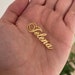 Custom Name Pin - Gold/silver Plated Stainless Steel Name Pin ...