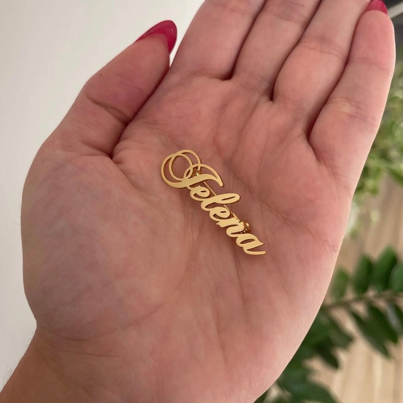 Custom Name Pin - Gold/silver Plated Stainless Steel Name Pin ...