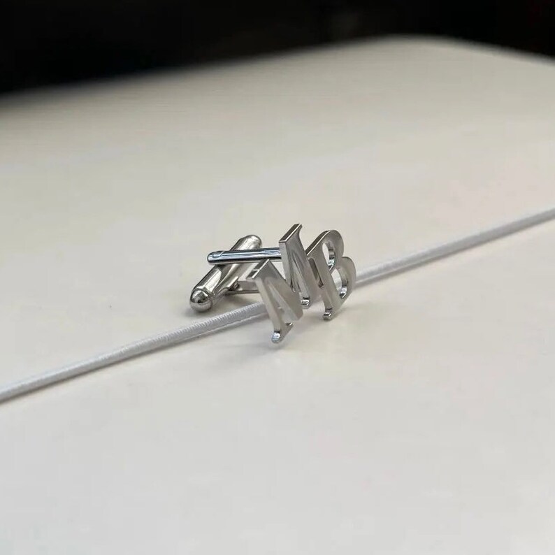 Custom Initial Brooch, Personalized Staggered Two Letter Brooch Pin, 2 ...