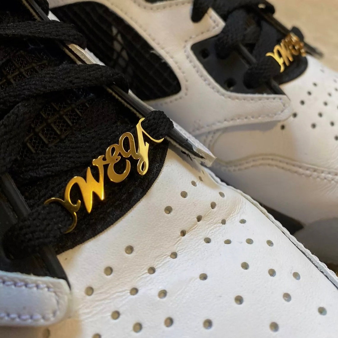 Custom Name Lace Locks 18K Gold Dubraes Personalized | Etsy