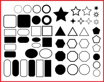 Basic Shapes Svg - Etsy