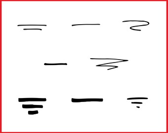 Swoosh SVG or Swish PNG squiggle starburst Word Underlines | Etsy