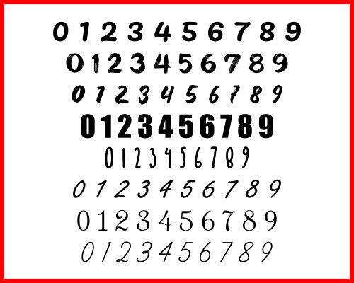 ASSORTED NUMBERS SVG - Bundle (cricut Download) - Etsy