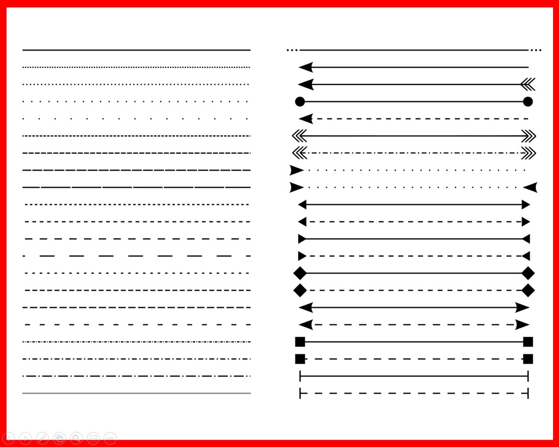 BASIC LINE TYPES Svg Element Bundle cricut Download - Etsy Canada