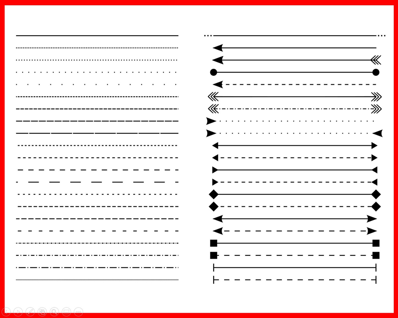 BASIC LINE TYPES Svg Element Bundle cricut Download - Etsy Canada