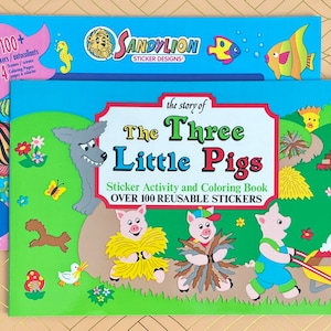 Sandylion Sticker Activity and Coloring Book - Etsy