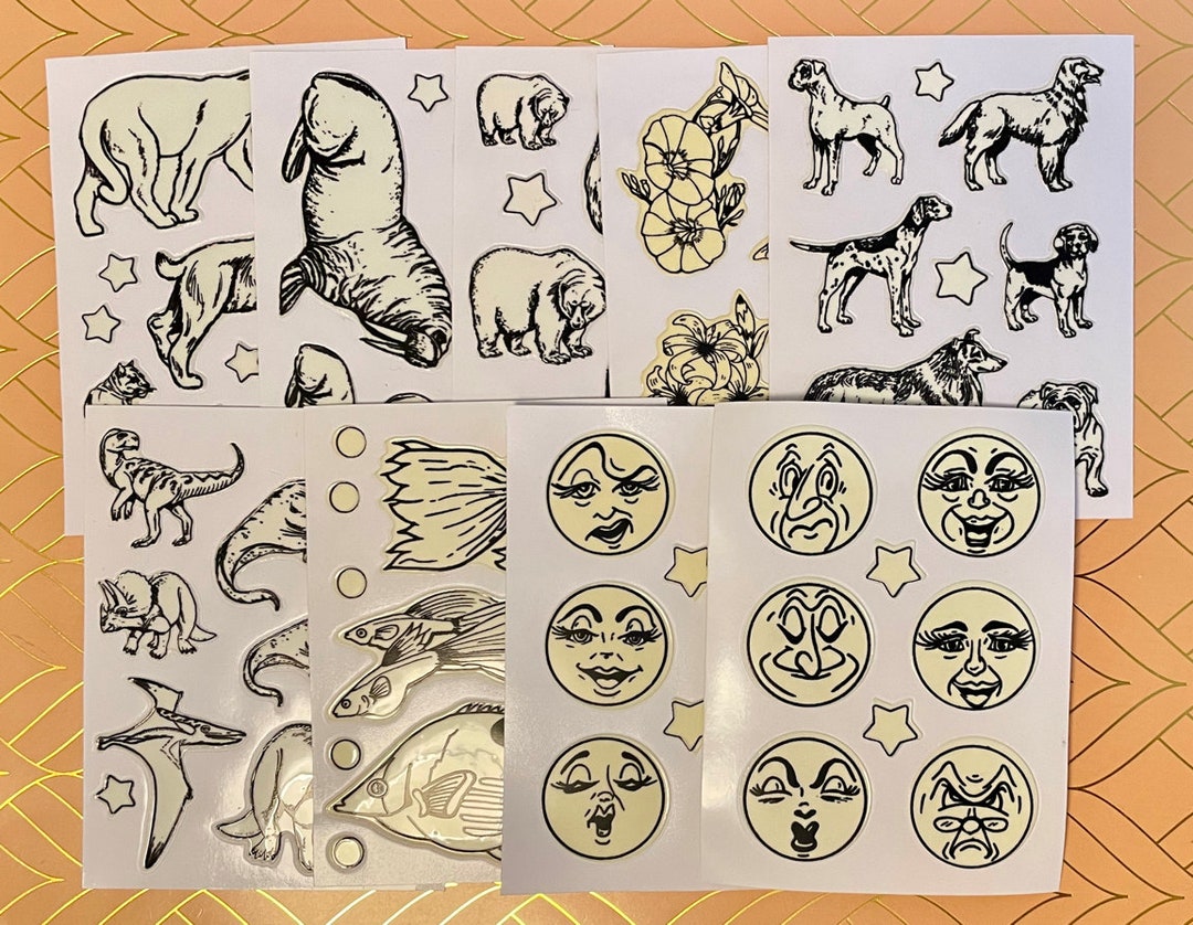 Kodak Stickers Glow in the Dark Vintage - Etsy