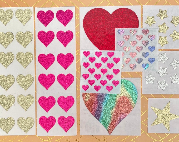 Vintage Rare Sandylion Pearl Pierrot Clown Sticker. Hearts, Flowers ...