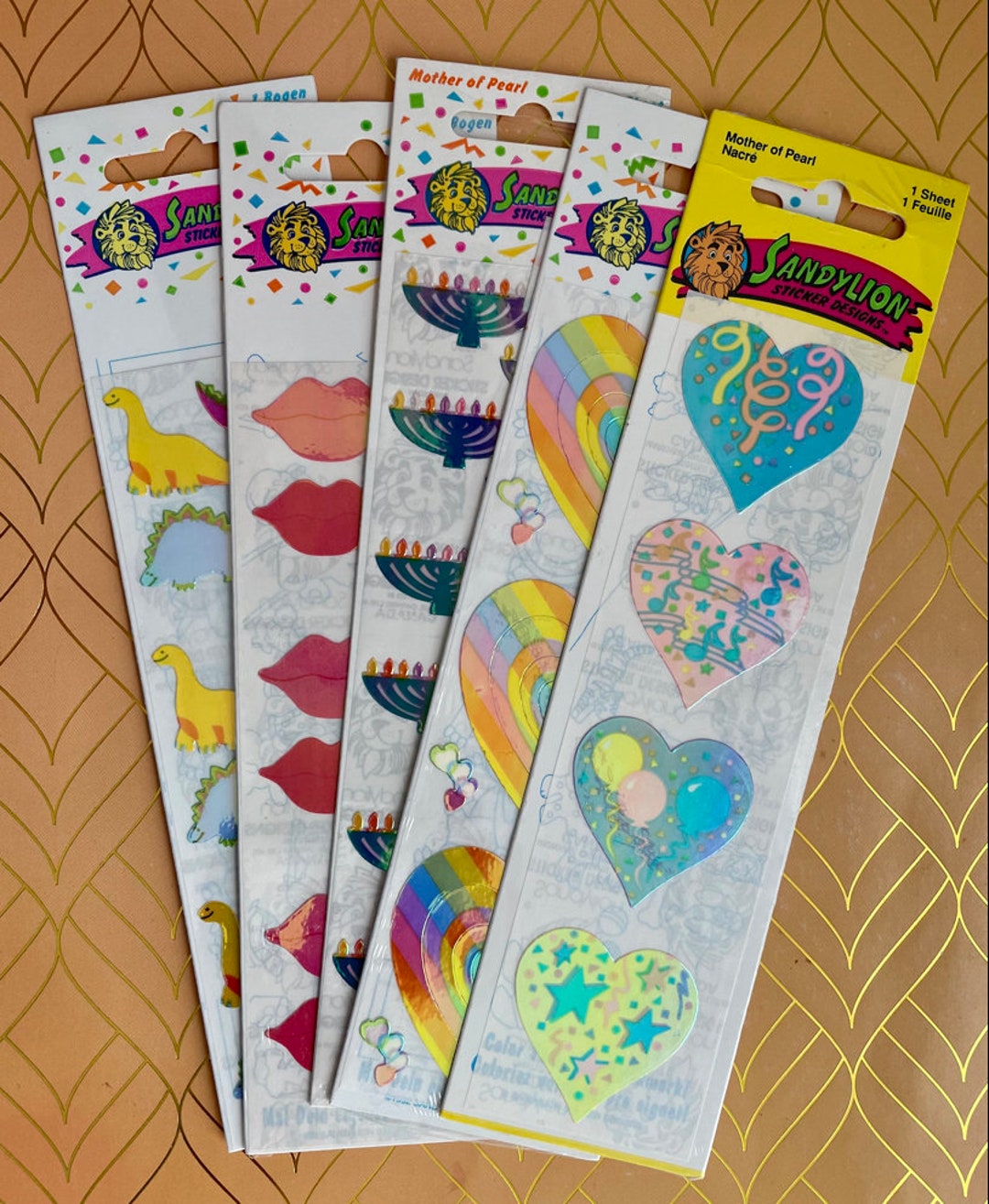 Sandylion Sticker Stripes Pearly - Etsy
