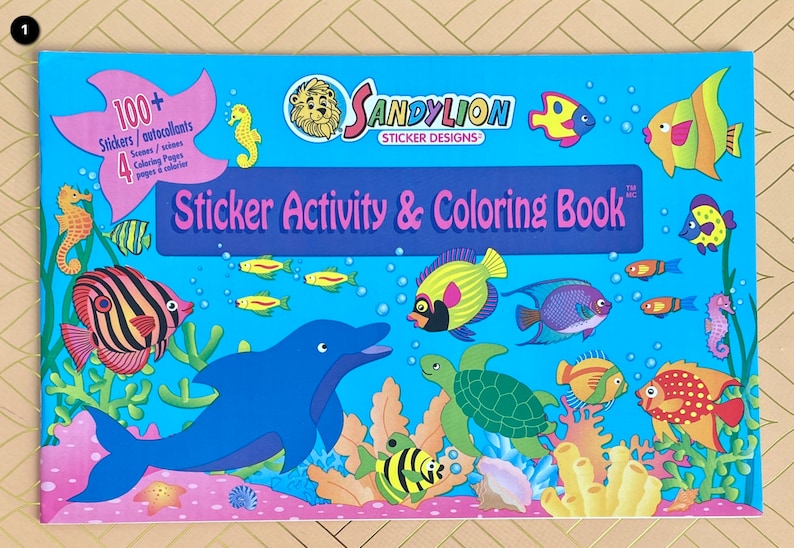 Sandylion Sticker Activity and Coloring Book - Etsy