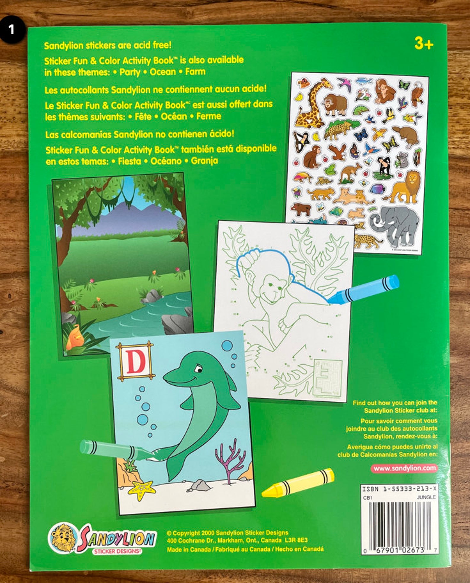 Sandylion Sticker Fun & Color Activity Book 2000 - Etsy
