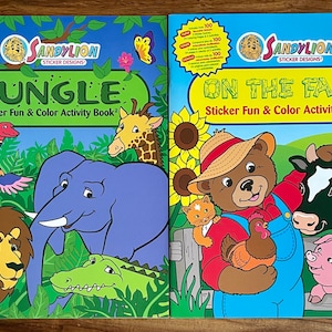 Sandylion Sticker Fun & Color Activity Book 2000 - Etsy