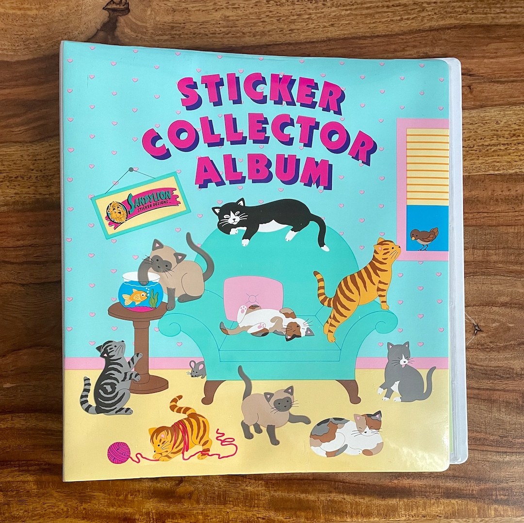 Sandylion Sticker Collector Album Cats - Etsy