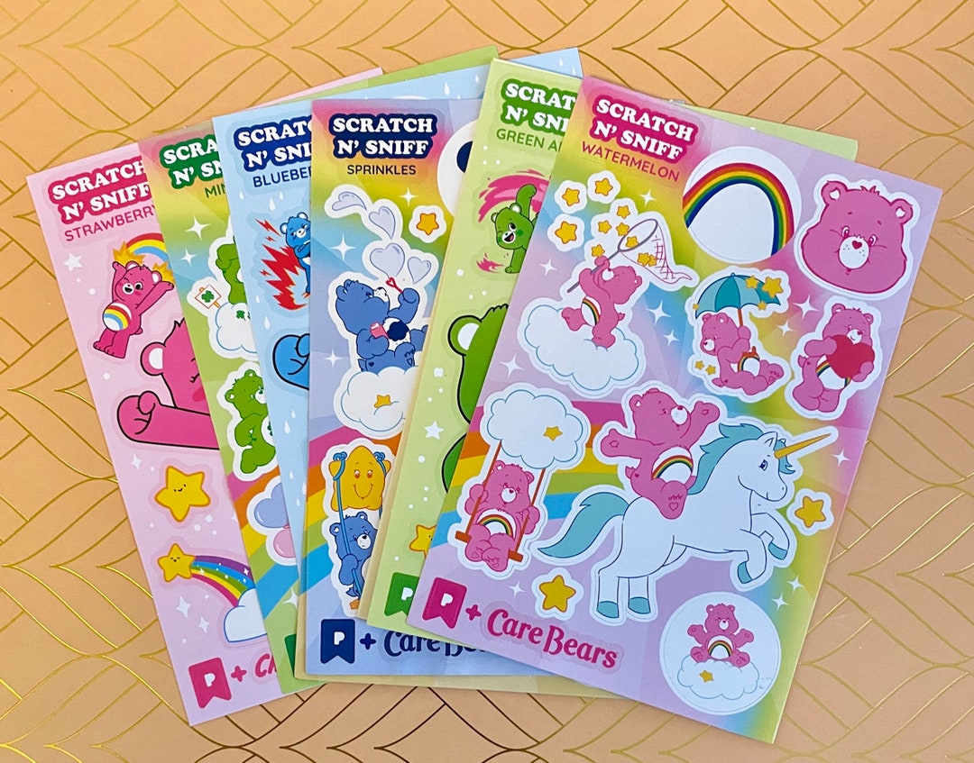 Care Bears Stickers Scratch&sniff - Etsy