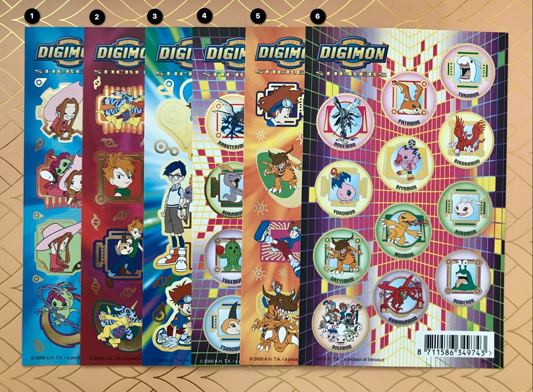 Introduction Sticker Digimon 2000 - Etsy