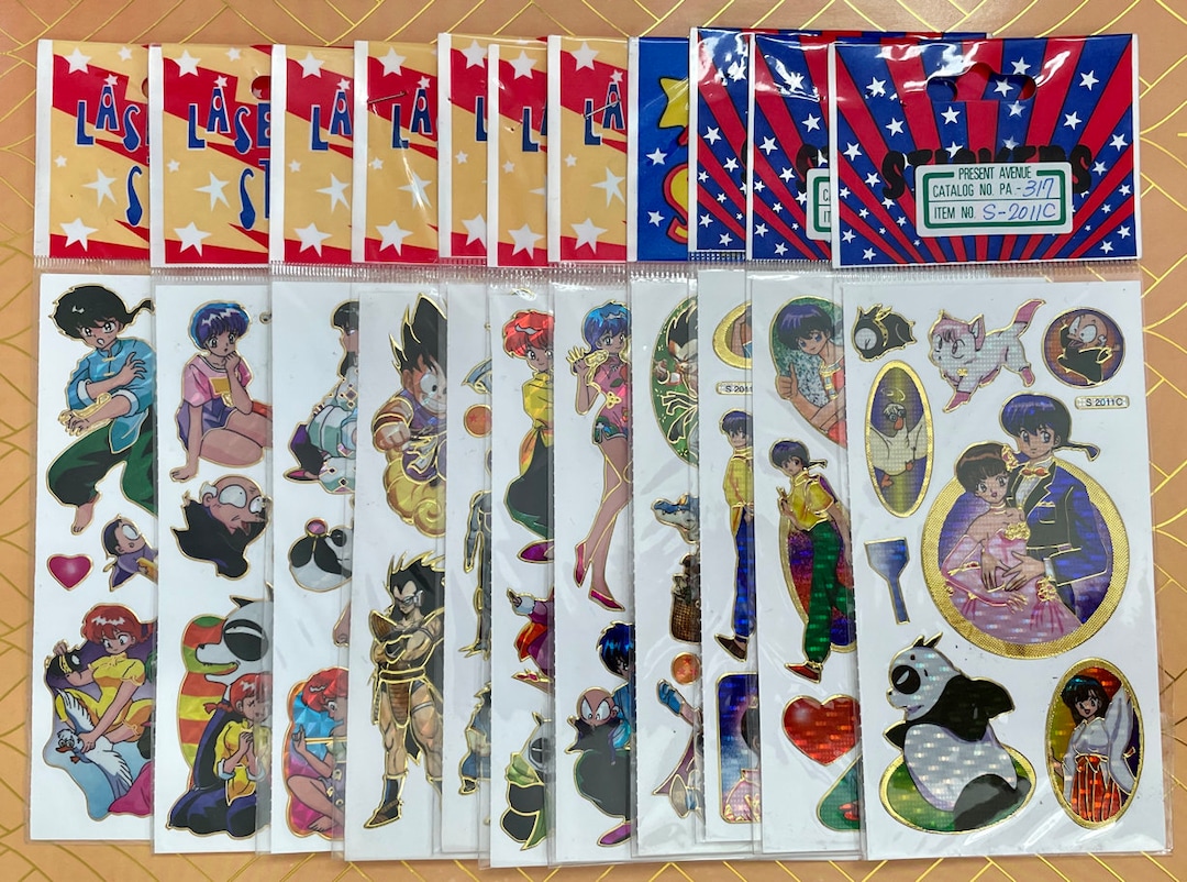 Vintage Laser Stickers Ranma - Etsy