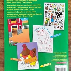 Sandylion Sticker Fun & Color Activity Book 2000 - Etsy
