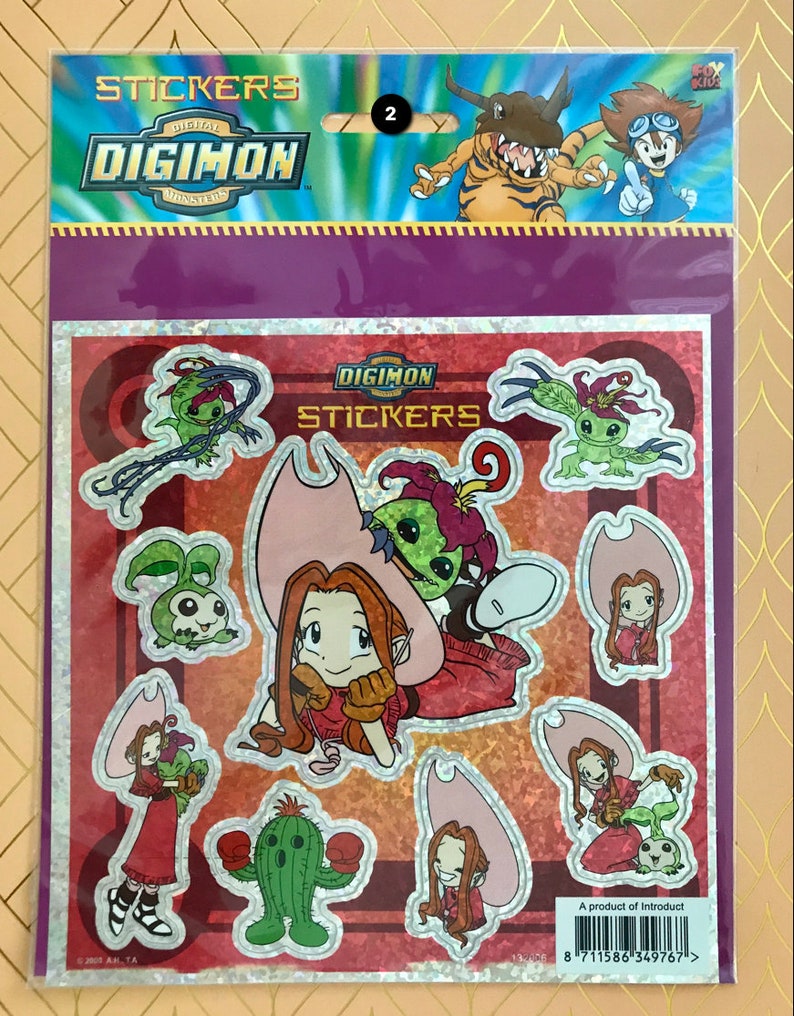 Introduction Digimon Stickers 2000 - Etsy