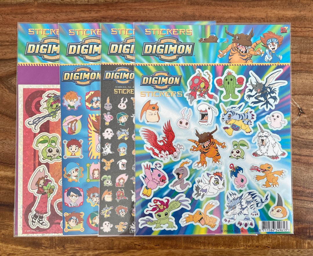 Introduction Digimon Stickers 2000 - Etsy