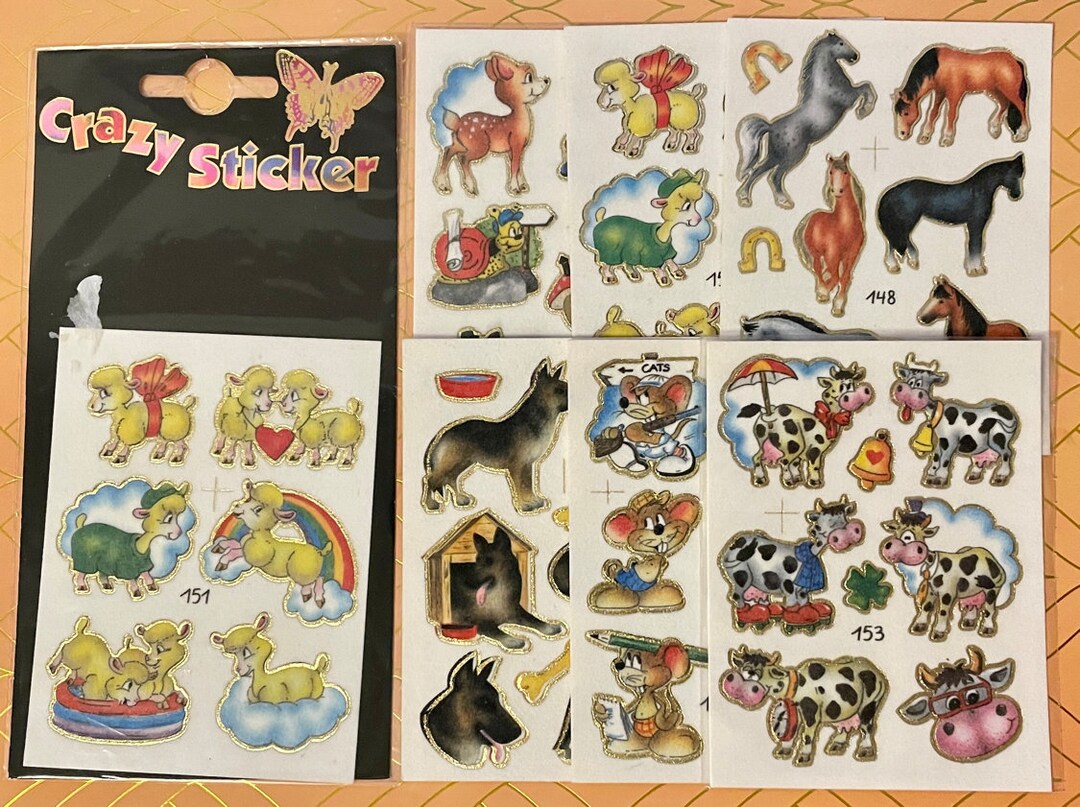 Crazy Sticker Vintage - Etsy