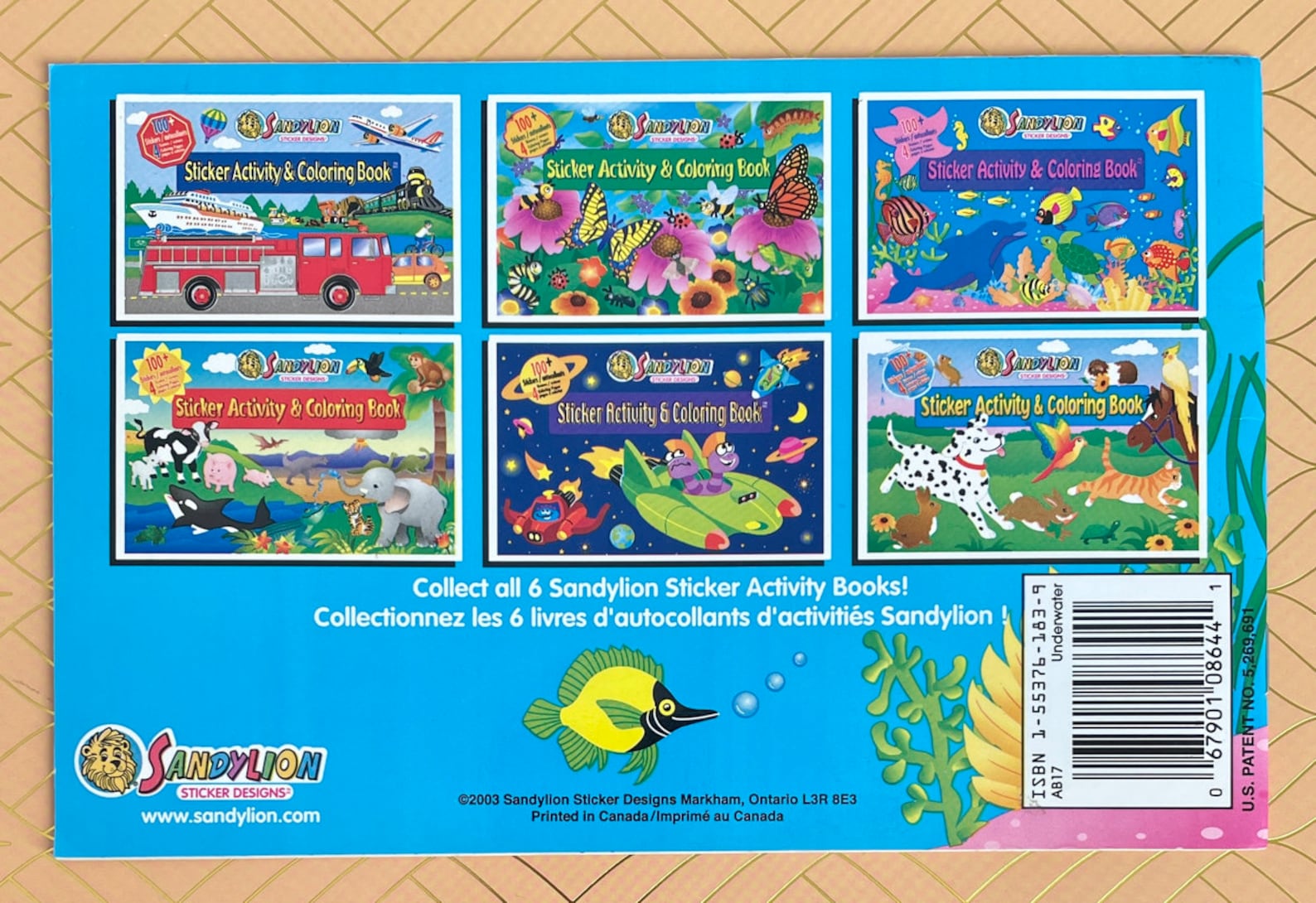 Sandylion Sticker Activity and Coloring Book - Etsy