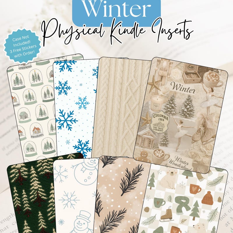 Kindle Physical Inserts - Etsy