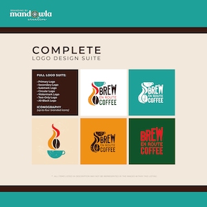 Cafe Logo Design Suite Professional Logo Design Full Logo Suite ...