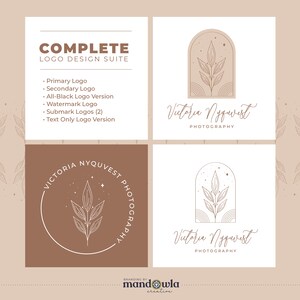 Boho Logo Design Suite Full Logo Design Set Business - Etsy