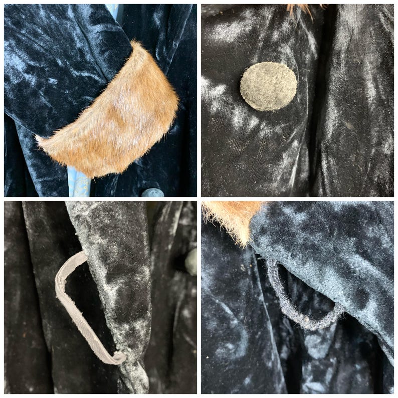 1920s Velvet and Fur Opera Coat - Etsy