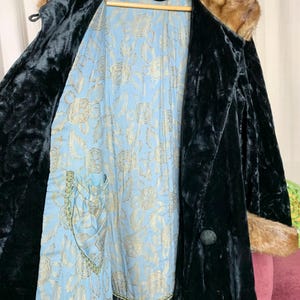 1920s Velvet and Fur Opera Coat - Etsy