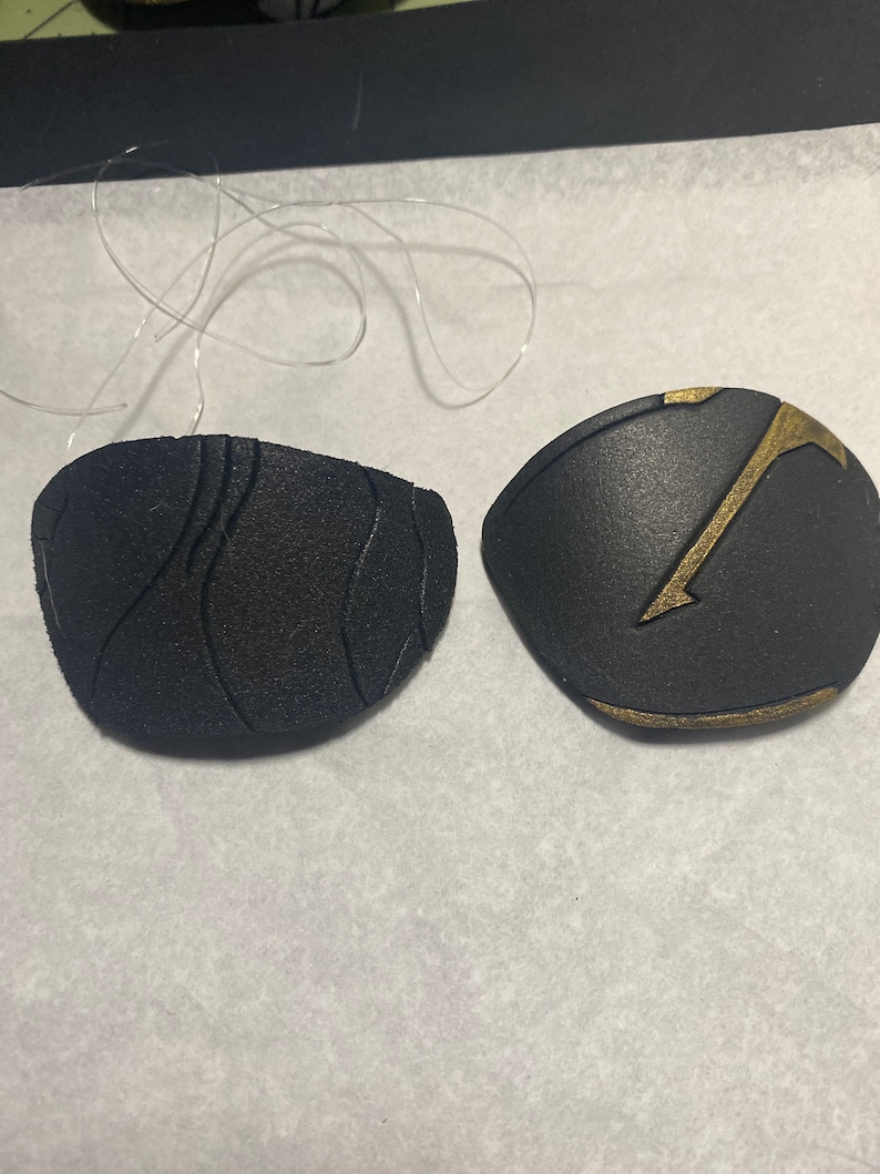 Marvel Cosplay Thor Eye Patch Black or gold EVA Foam 3 - Etsy