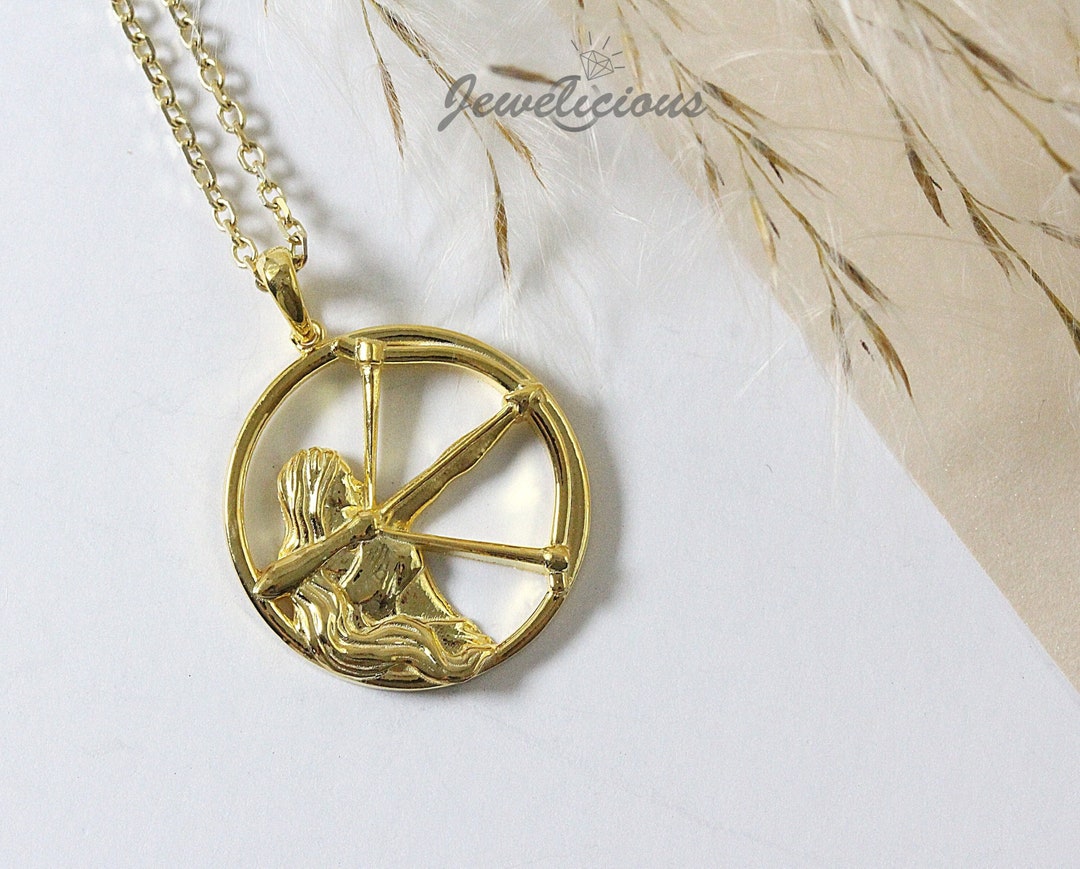 Sagittarius Zodiac Pendant / Sagittarius Horoscope Medallion/ Unique ...