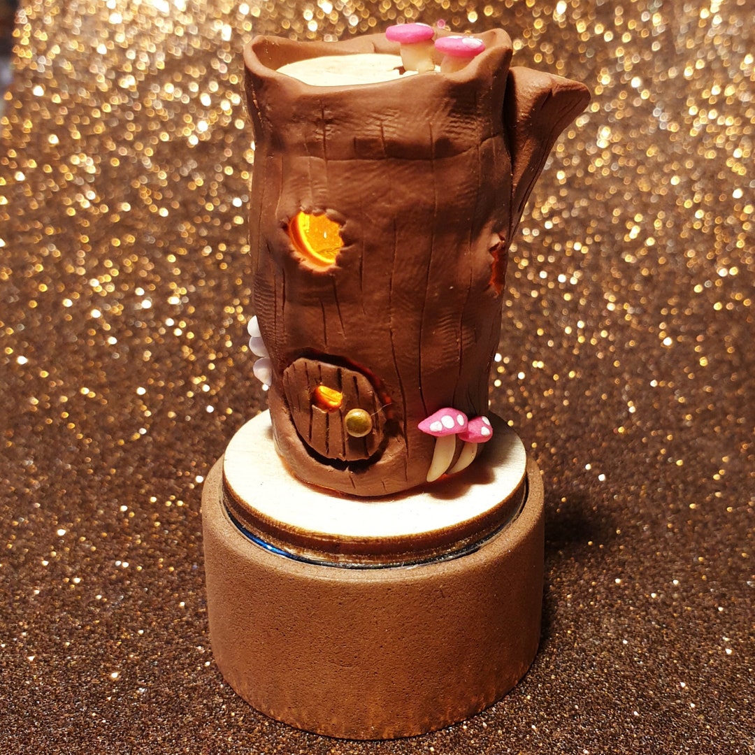 Miniature Light up Tree Stump Fairy House - Etsy