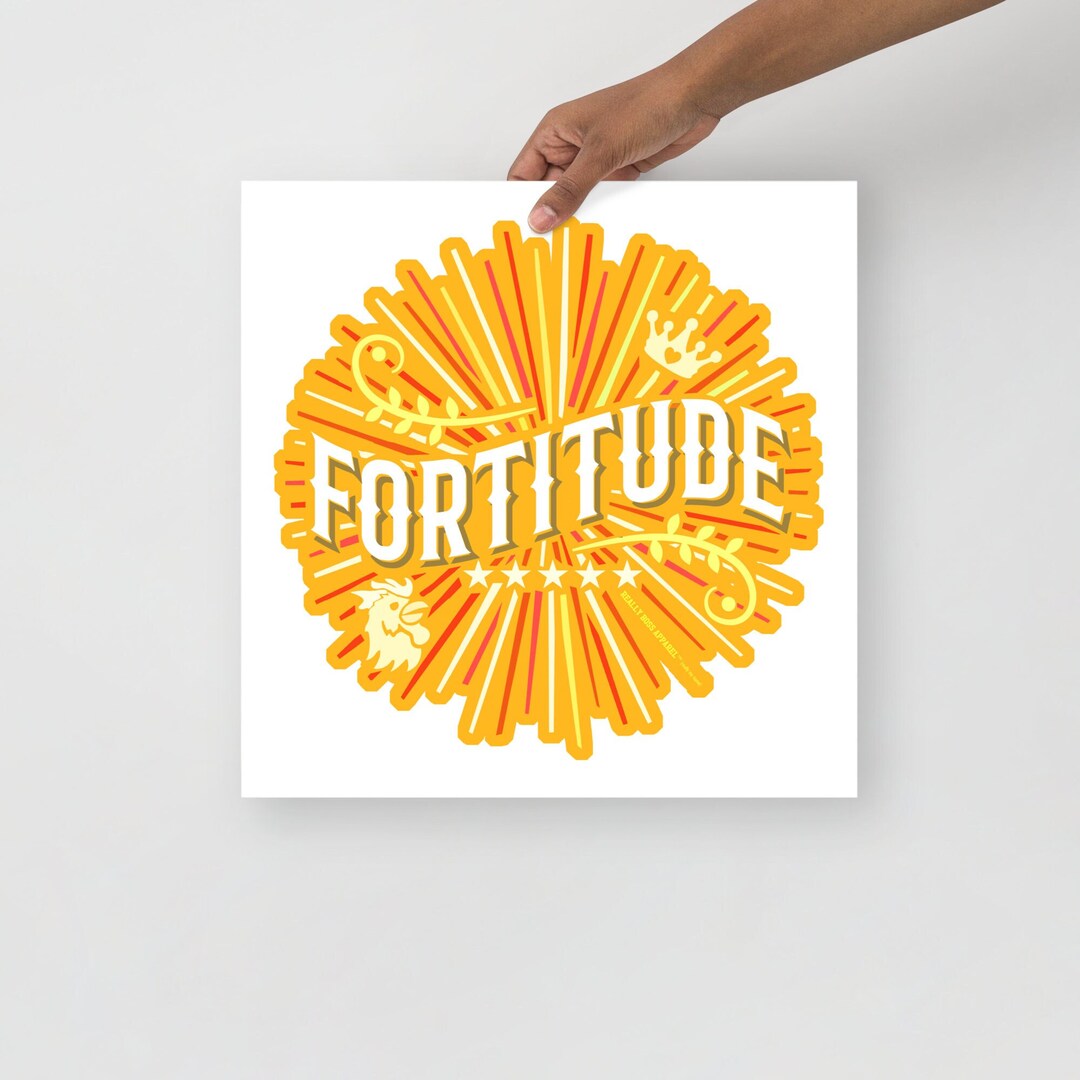 Fortitude Word of Affirmation Poster Inspirational Positivity Inspiring ...
