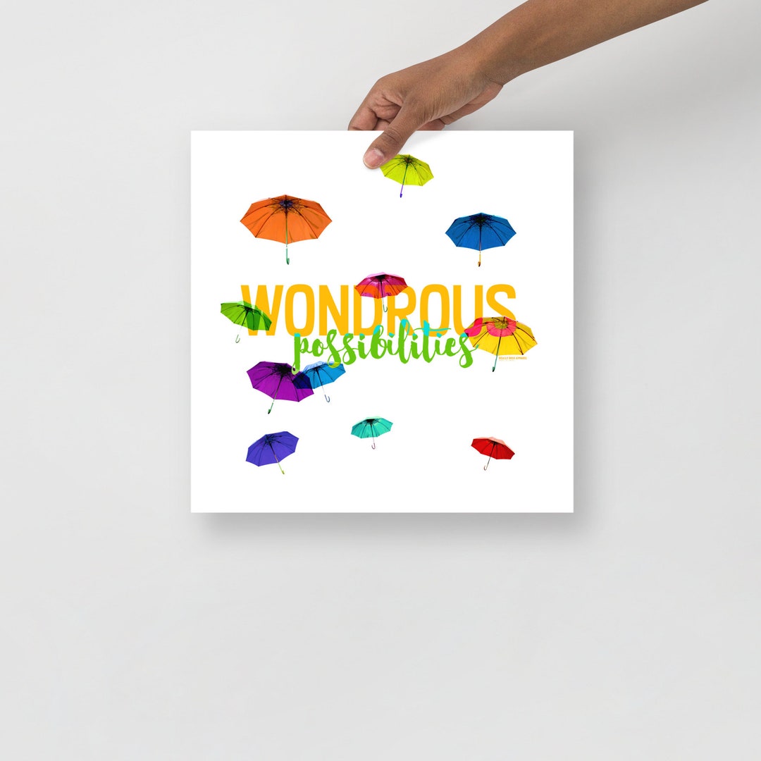 Wondrous Possibilities Poster Word of Affirmation Inspirational ...