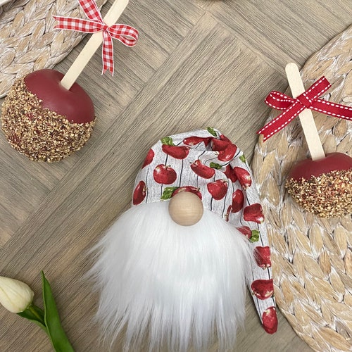 Apple Gnome Autumn Gnome Fall Gnome Gnome Decor Tiered - Etsy