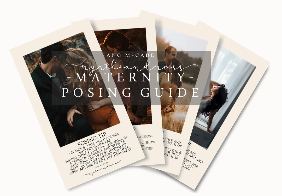 Maternity Posing Guide [digital Cards] - Myrtle and Moss Photography - Etsy