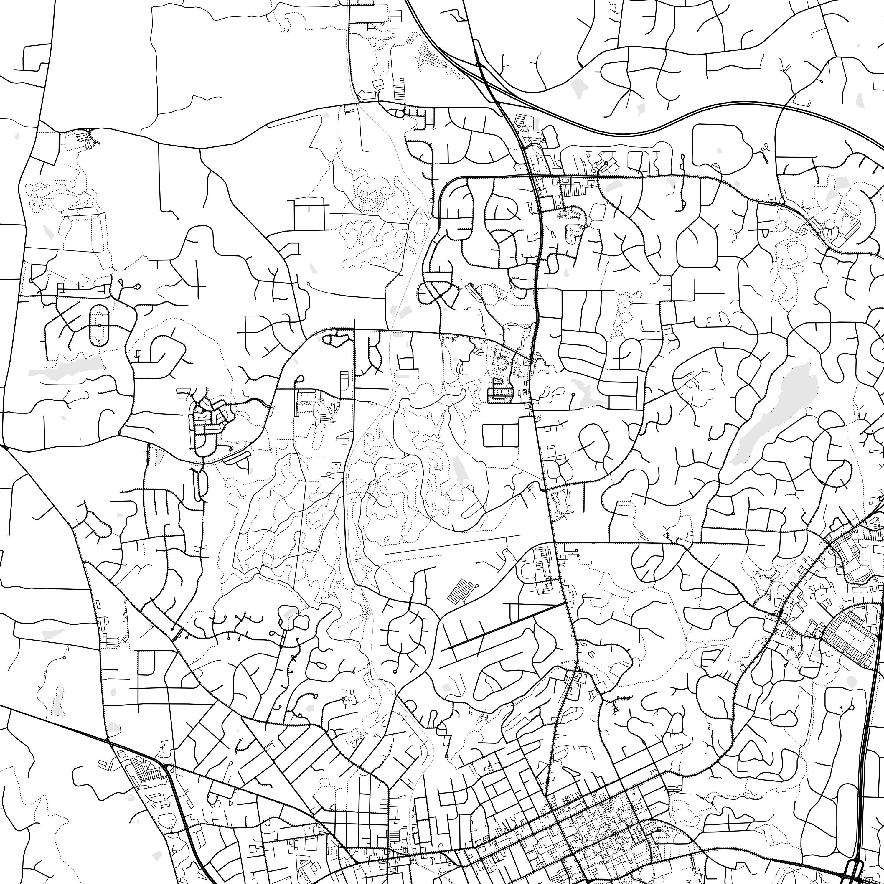 Chapel Hill Map Print Chapel Hill Map Poster Wall Art Nc - Etsy