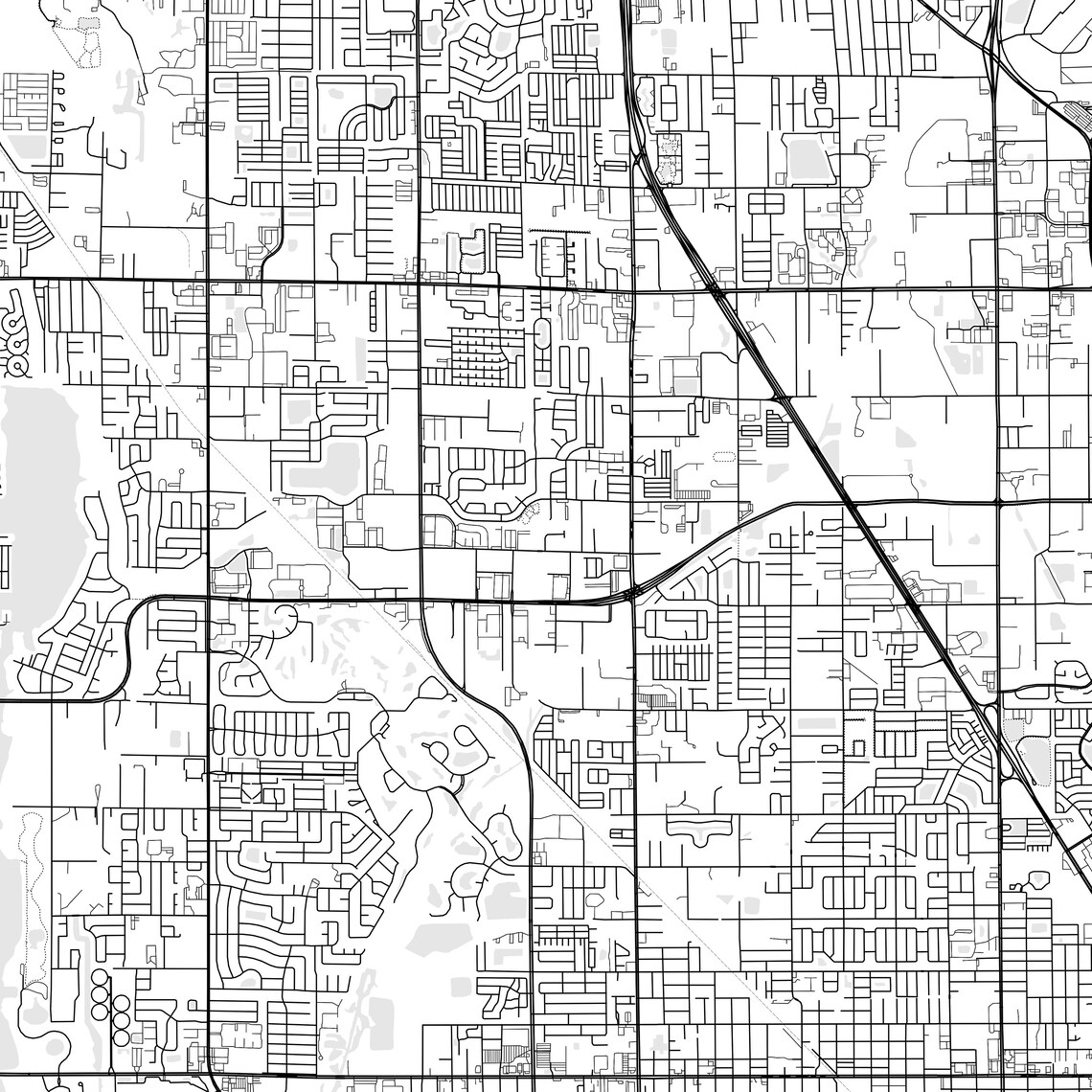 Pinellas Park Map Print Pinellas Park Map Poster Wall Art Fl - Etsy