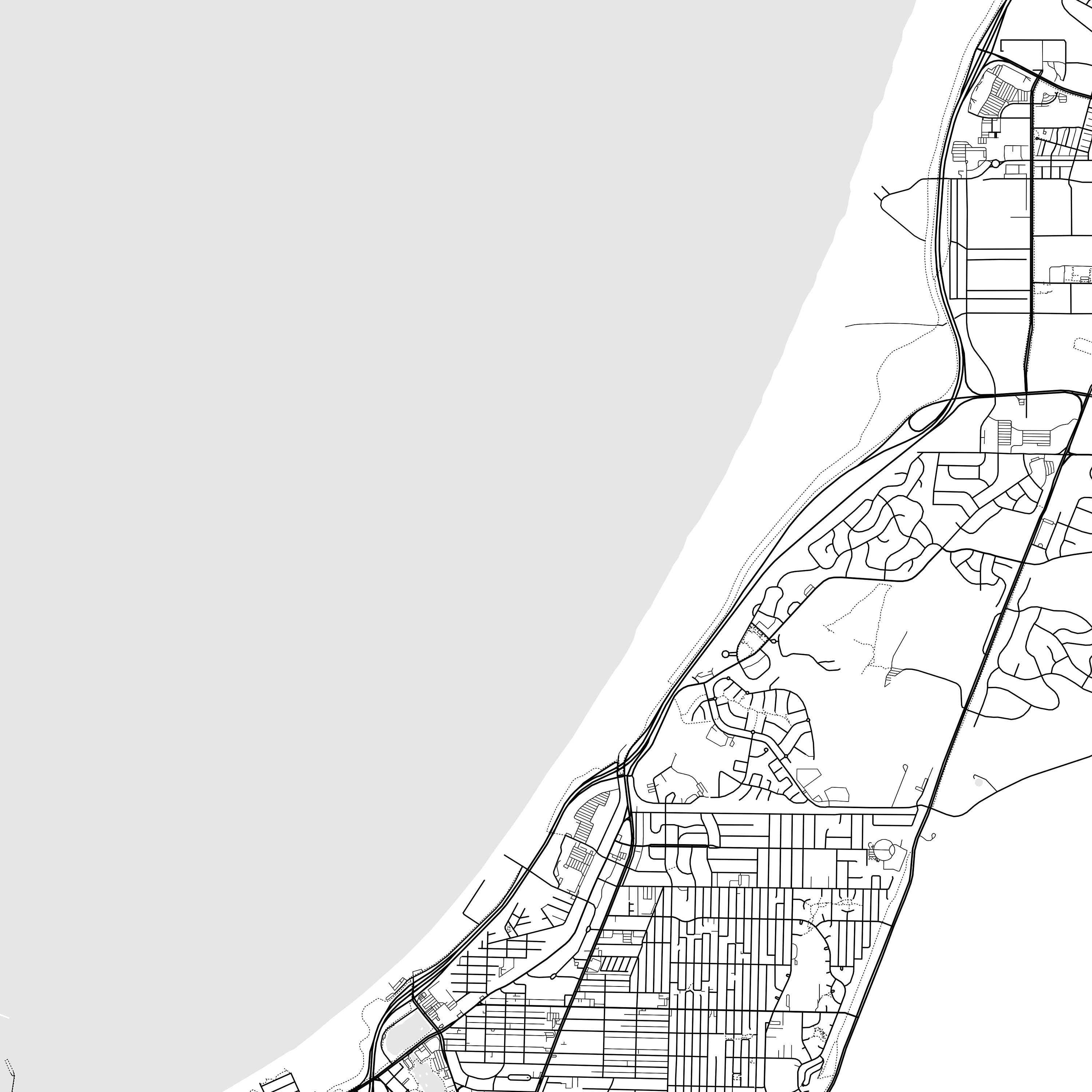 Seaside Map Print Seaside Map Poster Wall Art Ca City Map - Etsy