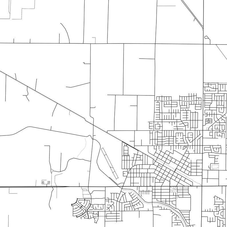 Los Banos Map Print, Los Banos Map Poster Wall Art, Ca City Map ...