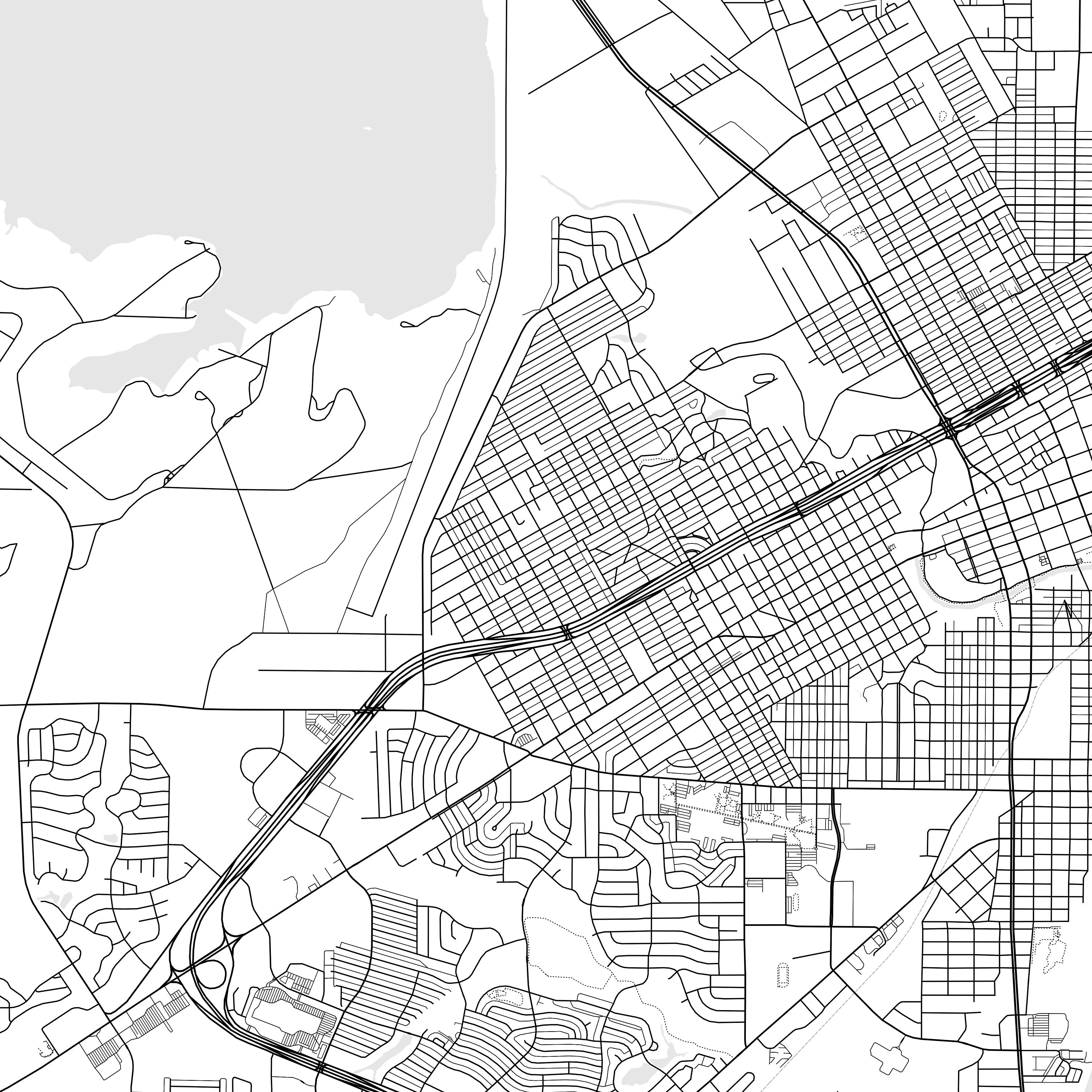 San Angelo Map Print San Angelo Map Poster Wall Art Tx City - Etsy