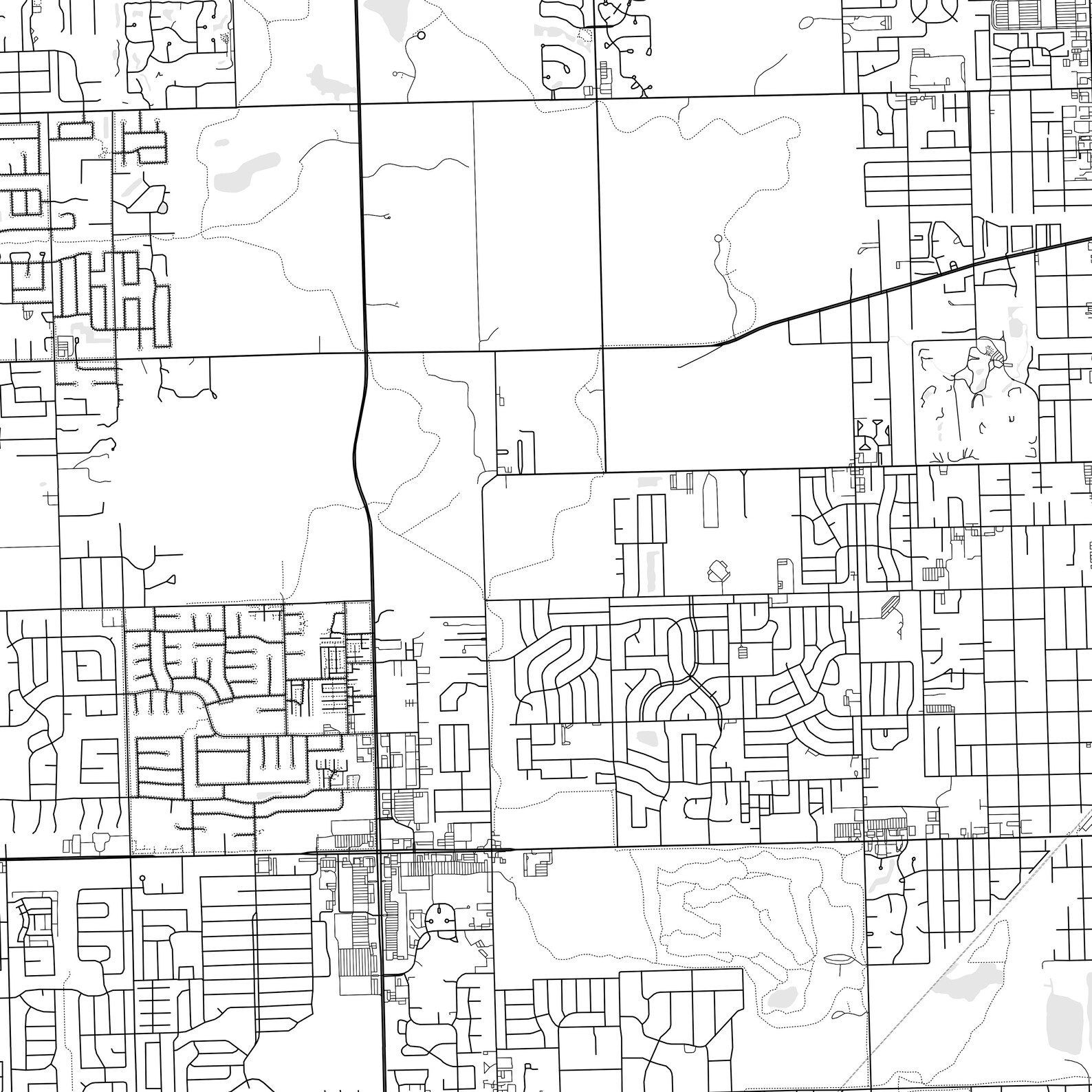 Oak Forest Map Print, Oak Forest Map Poster Wall Art, Il City Map ...