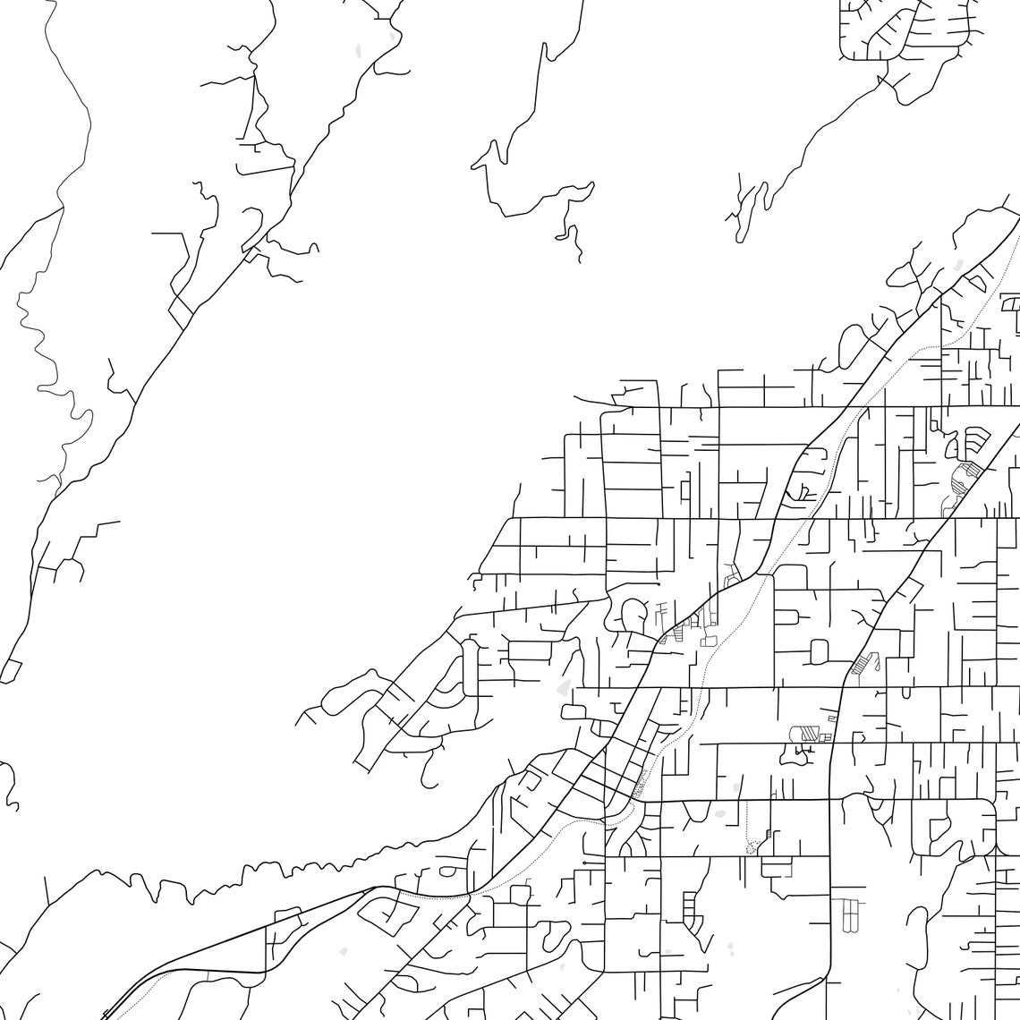 Paradise Map Print Paradise Map Poster Wall Art Ca City Map - Etsy